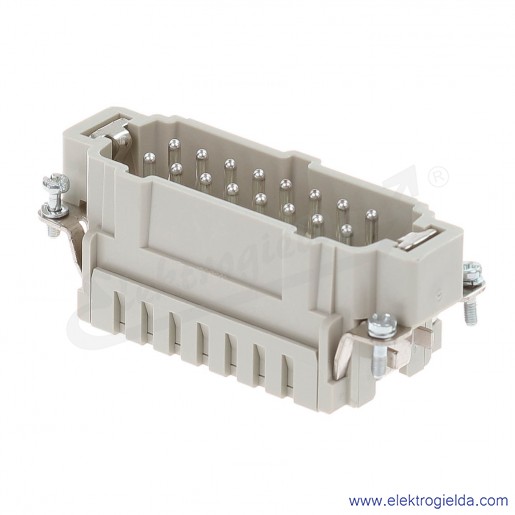 Złącze męskie HDC HAN 16ES-M, 16P