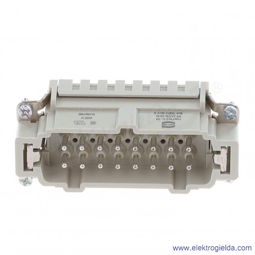 Złącze męskie HDC HAN 16ES-M, 16P