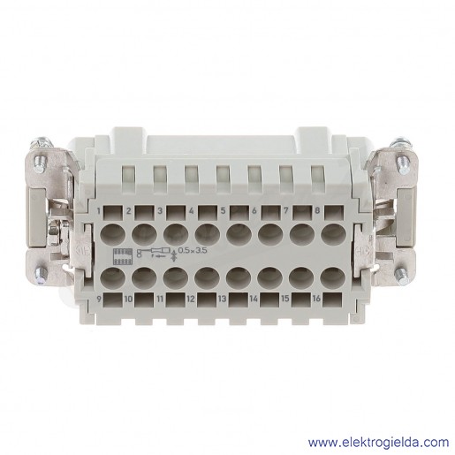 Złącze męskie HDC HAN 16ES-M, 16P