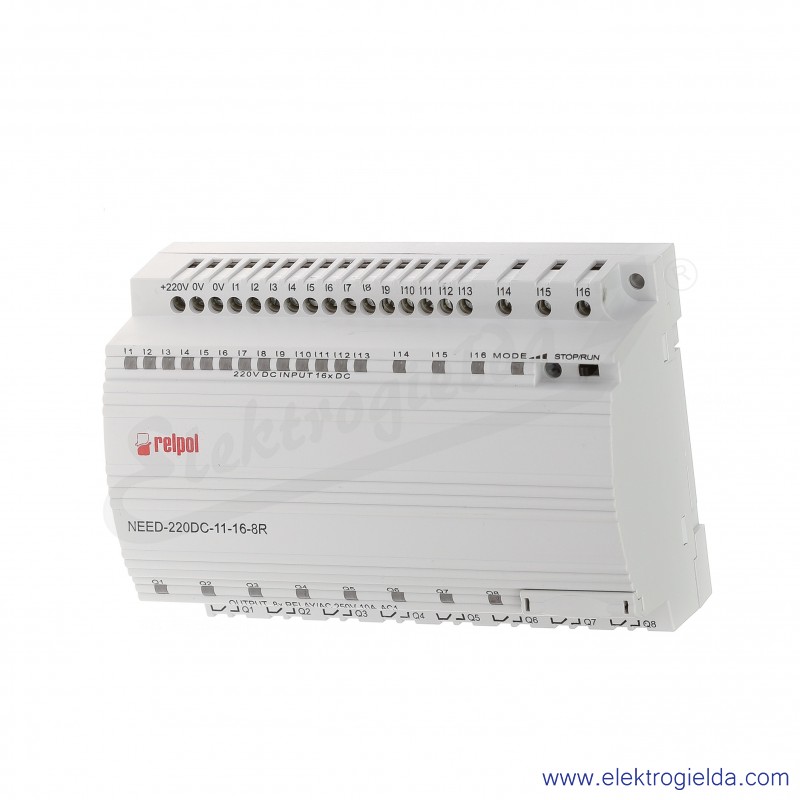 Przekaźnik programowalny NEED-220DC-11-16-8R bez wyświetlacza