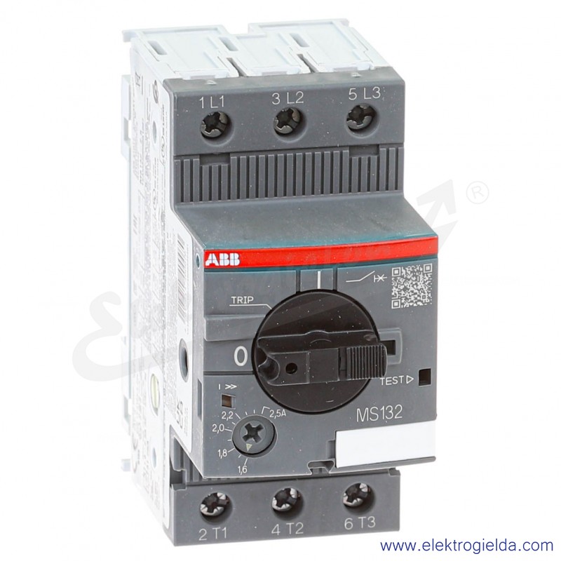 Wyłącznik silnikowy MS132-2.5 Termomagnetyczny 1.6-2.5A 3P 0.75kW