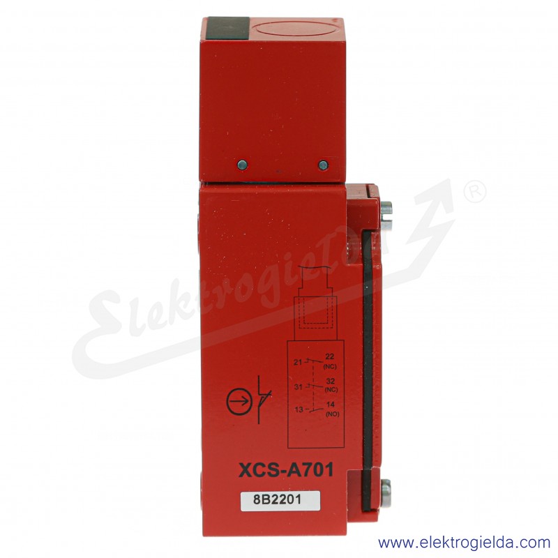 Wyłącznik krańcowy XCSA701 bezpieczeństwa, 3P, 2NC+NO Stop, Preventa