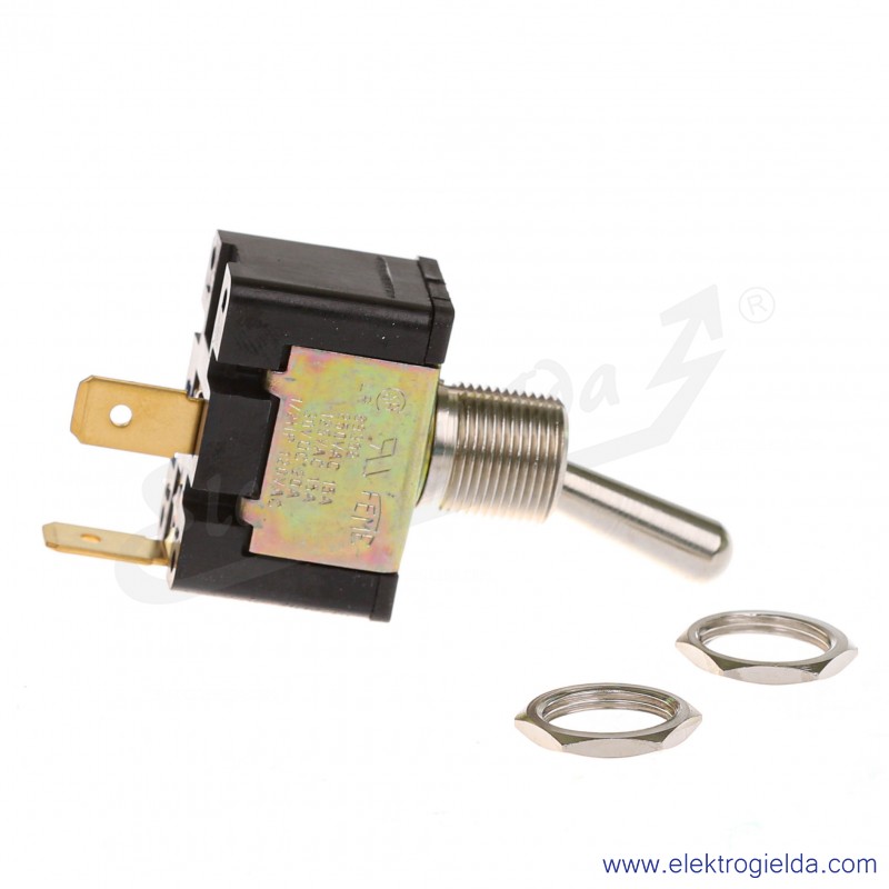 Przełącznik S1F-I/1TC OFF-ON, samopowrotny do pozycji OFF, 250VAC 15A