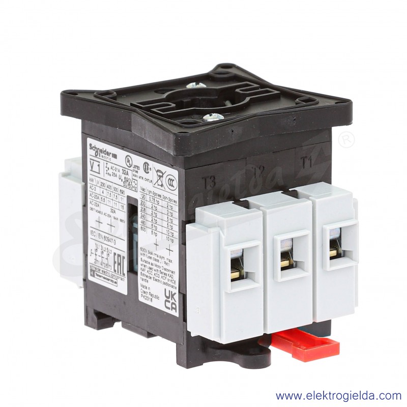 Rozłącznik główny VCF1 bezpieczeństwa 32A, 11kW, montaż na drzwiach