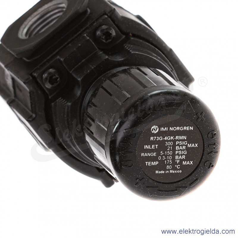 Reduktor R73G-4GK-RMN, G1/2, zakres regulacji ciśnienia 0.3-10 Bar ...