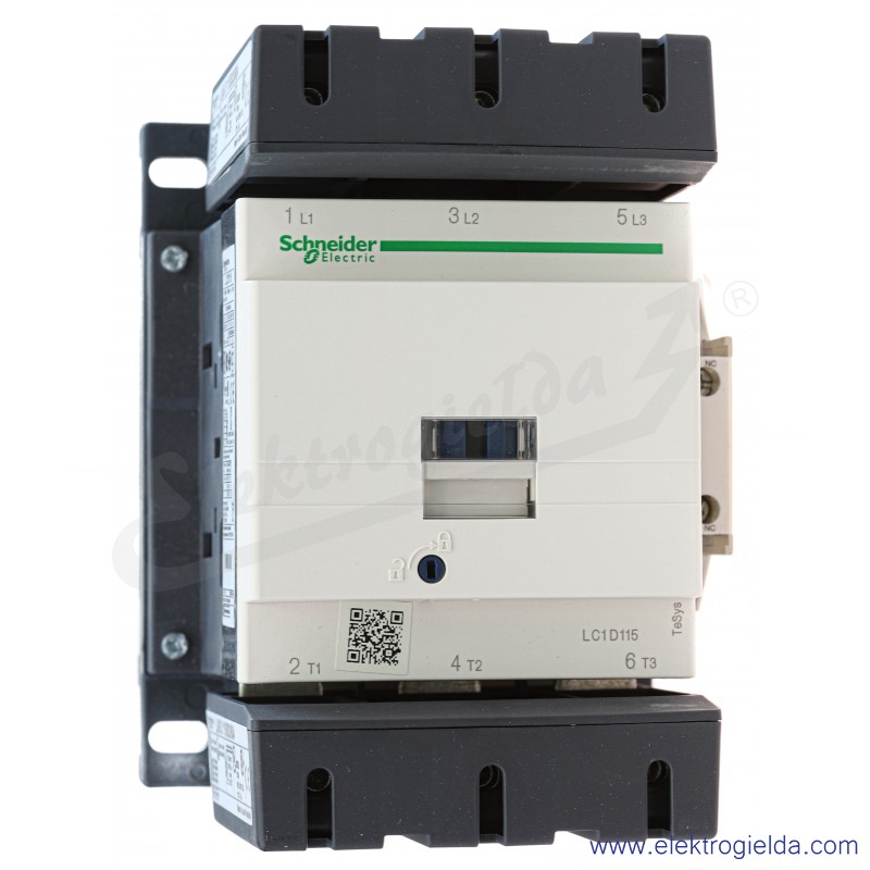 Stycznik LC1D115P7 1z+1r 55kW 200A Uc 230 VAC 50/60Hz, zaciski śrubowe