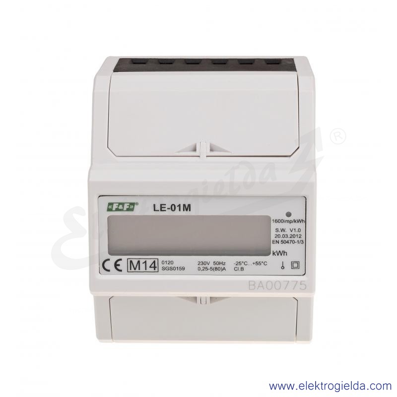 Licznik energii elektrycznej LE-01M MODBUS RTU, 230VAC, jednofazowy ... Licznik energii elektrycznej LE-01M MODBUS RTU, 230VAC, jednofazowy ...