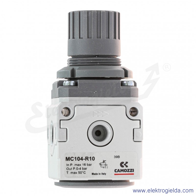 Reduktor ciśnienia MC104-R10, G1/4, zakres regulacji 0 ÷ 4 Bary, odpowietrzenie samoczynne, bez ...