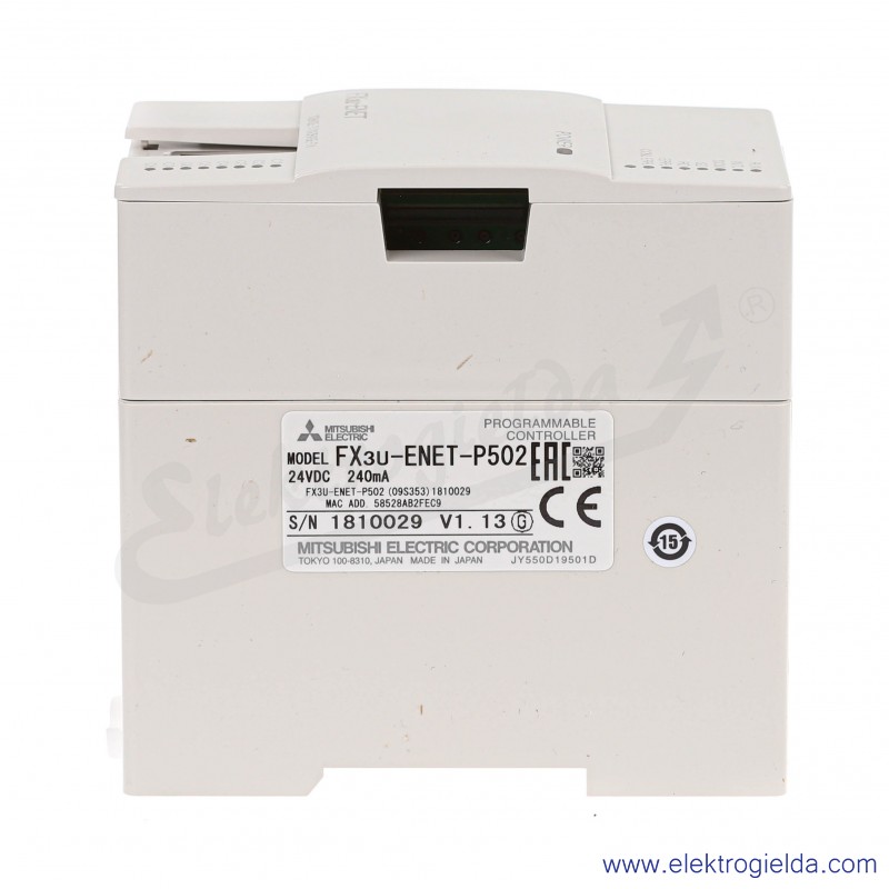Moduł ethernet FX3U-ENET- P502 MODBUS TCP/IP Moduł ethernet FX3U-ENET- P502 MODBUS TCP/IP