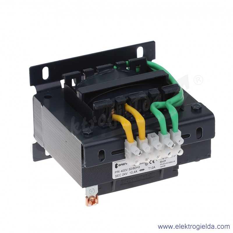 Transformator bezpieczeństwa otwarty TMM250 400/24V Transformator jednofazowy IP00